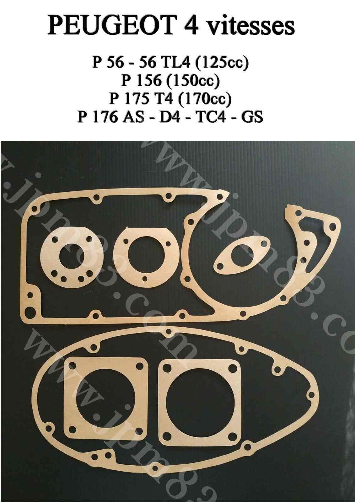 PEUGEOT 4 vitesses P 56, P 156, P 56 LT4, p 175 T4 - JPM 83