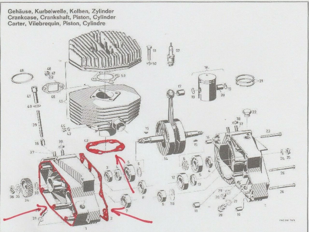 SACHS 6 vitesses KTM 125 2T, 70/72 DKW HERCULES SWM BPS MONARK - JPM 83